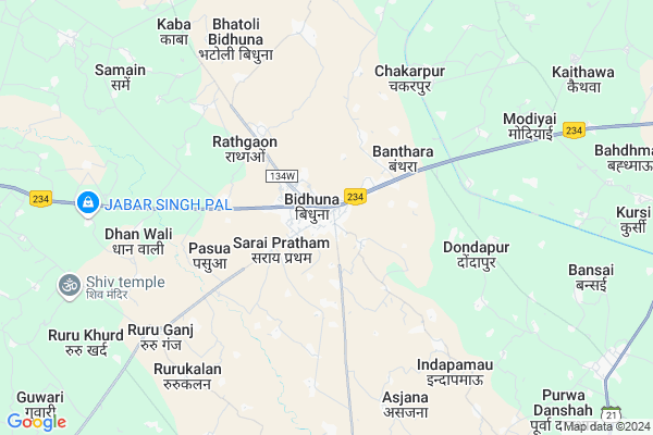 Bidhuna Town , Bidhuna Block , Auraiya District