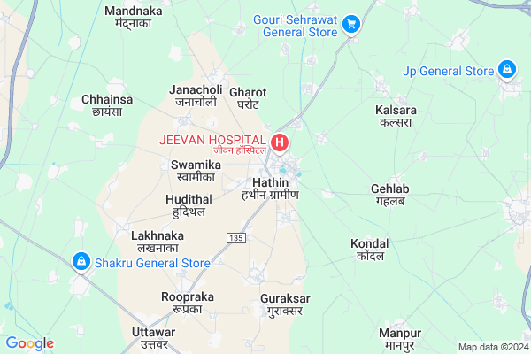 Hathin Town , Hathin Tehsil , Palwal District