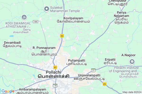 Pothanur Village , Pollachi North Block , Coimbatore District
