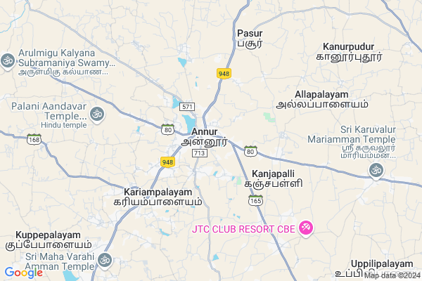 Annur Town , Annur Block , Coimbatore District