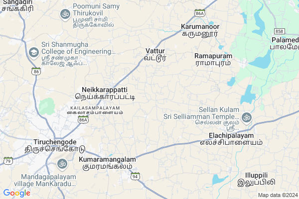 Pallipalayam Village , Tiruchengodu Block , Namakkal District