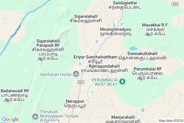 Eriyur Village , Pennagaram Block , Dharmapuri District