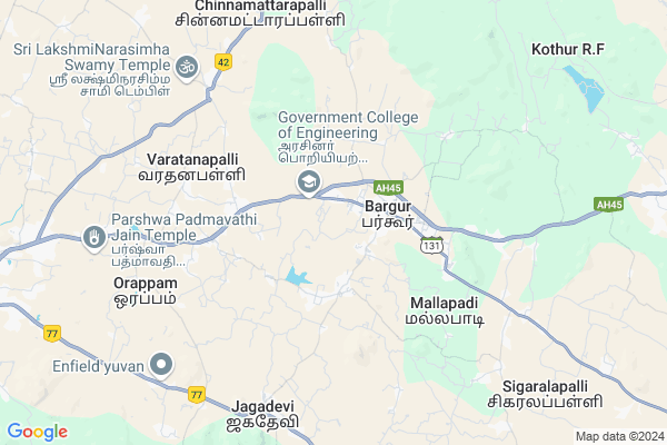 Bargur Town , Bargur Block , Krishnagiri District