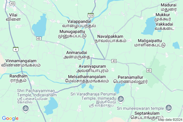 Avaniyapuram Village , Pernamallur Block , Tiruvannamalai District