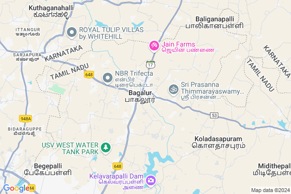 Bagalur Village , Hosur Block , Krishnagiri District