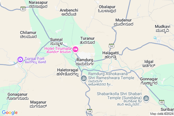 Ramdurg Town , Ramdurg Taluk , Belgaum District