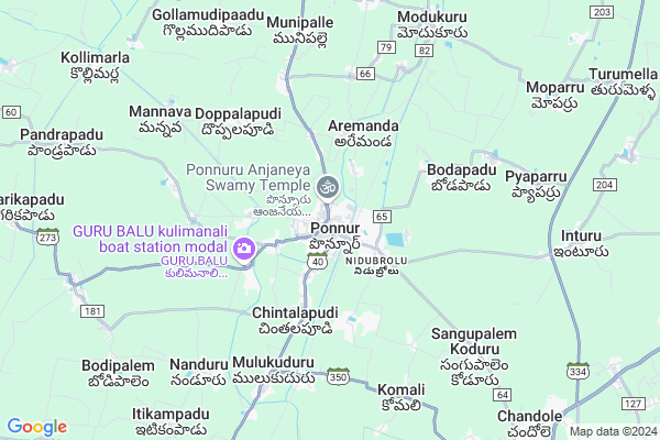 Ponnur Town , Ponnur Mandal , Guntur District