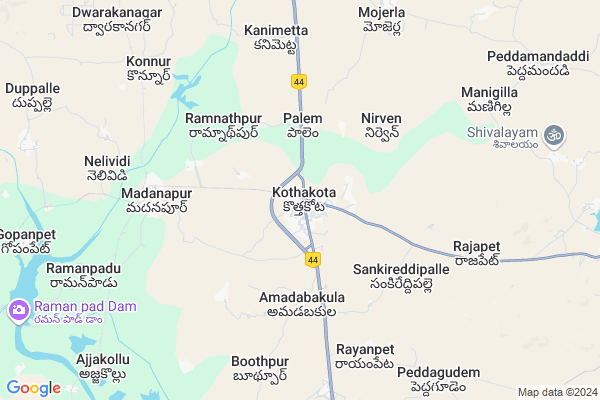 Kothakota Town , Kothakota Mandal , Mahbubnagar District