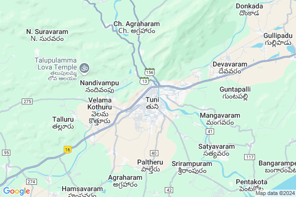 Tuni Town , Tuni Mandal , East Godavari District