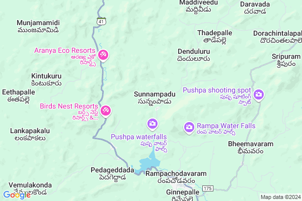 Sunnampadu Village , Maredumilli Mandal , East Godavari District