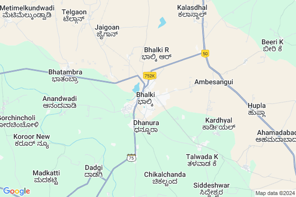 Bhalki Town , Bhalki Taluk , Bidar District
