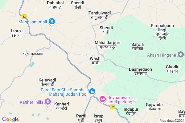 Washi Town , Washi Taluka , Osmanabad District