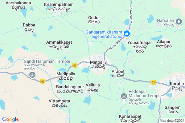 Metpalli Town , Metpalli Mandal , Karimnagar District