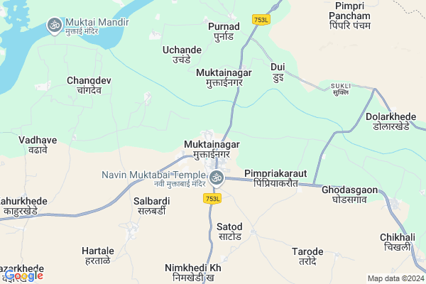 Muktainagar Town , Muktainagar Taluka , Jalgaon District