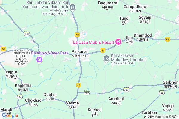 Palsana Town , Palsana Taluka , Surat District