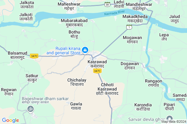 Kasrawad Village , Kasrawad Tehsil , Khargone District