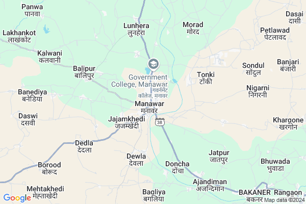 Manawar Town , Manawar Tehsil , Dhar District