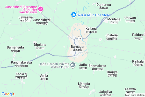 Badnagar Town , Badnagar Tehsil , Ujjain District