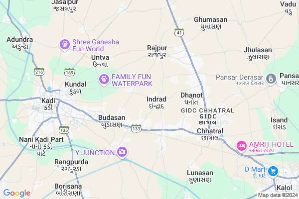 Indrad Village , Kadi Taluka , Mahesana District