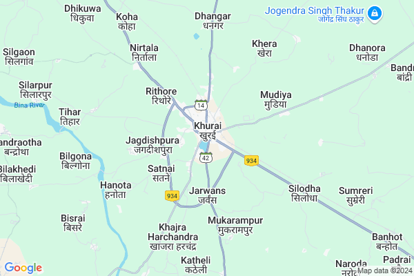 Khurai Town , Khurai Tehsil , Sagar District