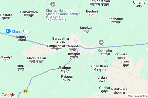 Nagod Town , Nagod Tehsil , Satna District