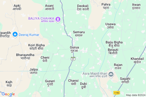 Gurua Town , Gurua Block , Gaya District