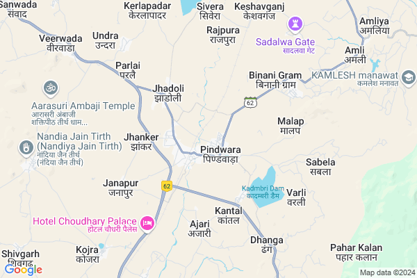 Pindwara Town , Pindwara Tehsil , Sirohi District