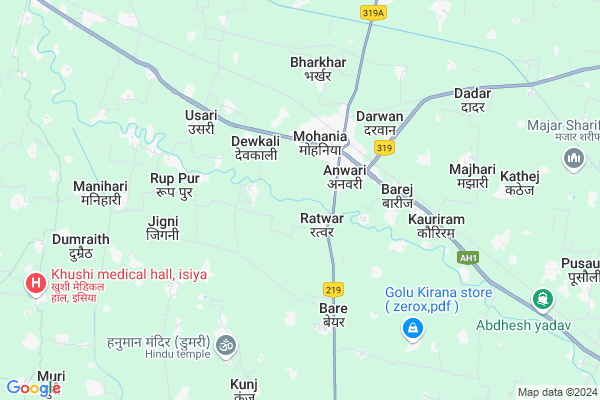 Mohania Town , Mohania Block , Kaimur (bhabua) District