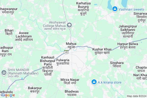 Mahua Town , Mahua Block , Vaishali District