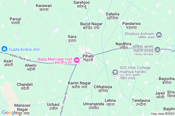 Pihani Town , Pihani Block , Hardoi District