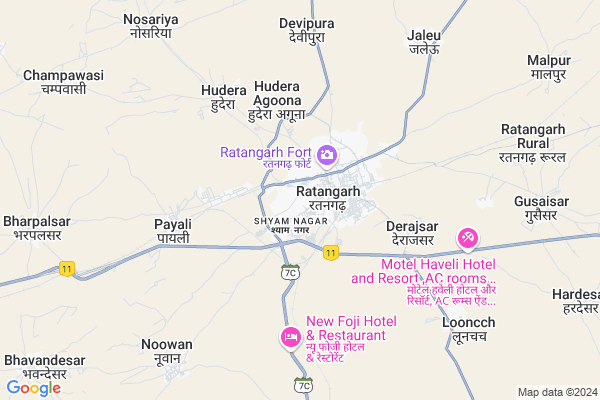 Ratangarh Town , Ratangarh Tehsil , Churu District