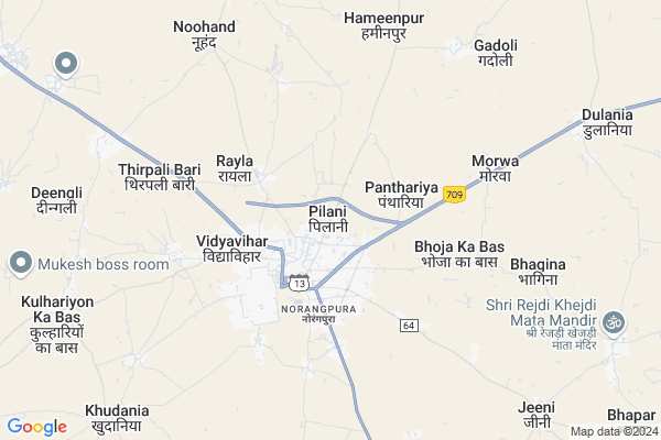 Pilani Town , Pilani Tehsil , Jhunjhunu District