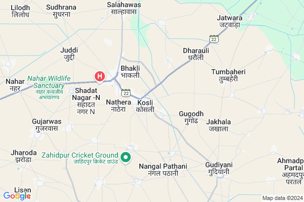 Kosli Village , Nahar Tehsil , Rewari District