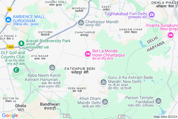 Kali Bari Mandir Delhi Map Chattarpur Kali Bari Mandir📍, The Kali