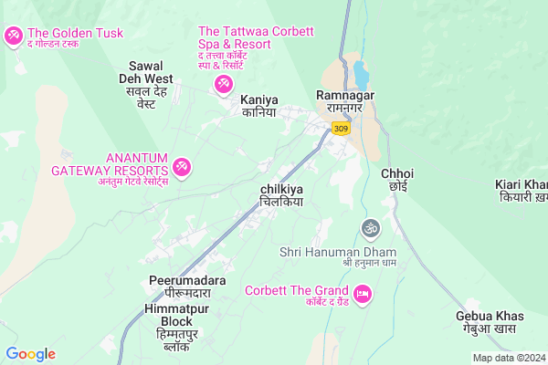 Nainital District Nainital District Map Map Of The Park Foto Van Jim