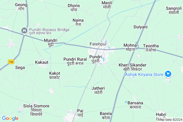 Pundri Town , Pundri Tehsil , Kaithal District