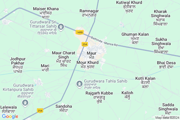 Maur Town , Maur Tehsil , Bathinda District