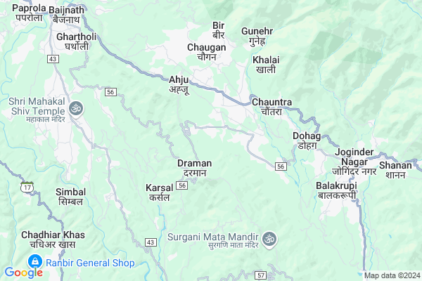 Raja Village , Chauntra Tehsil , Mandi District